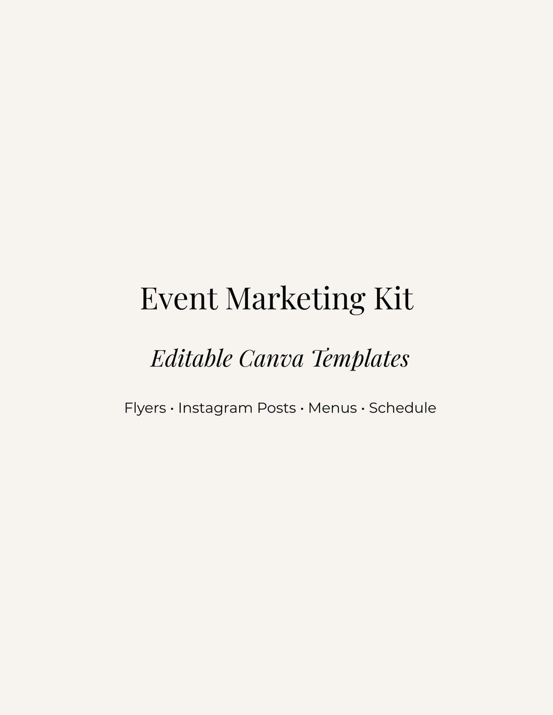 Editable Event Marketing Bundle | Canva Templates for Events - Etsy