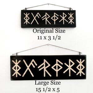 Handcrafted Protection Bind Rune Board. Protection, Good Luck, Energy ...