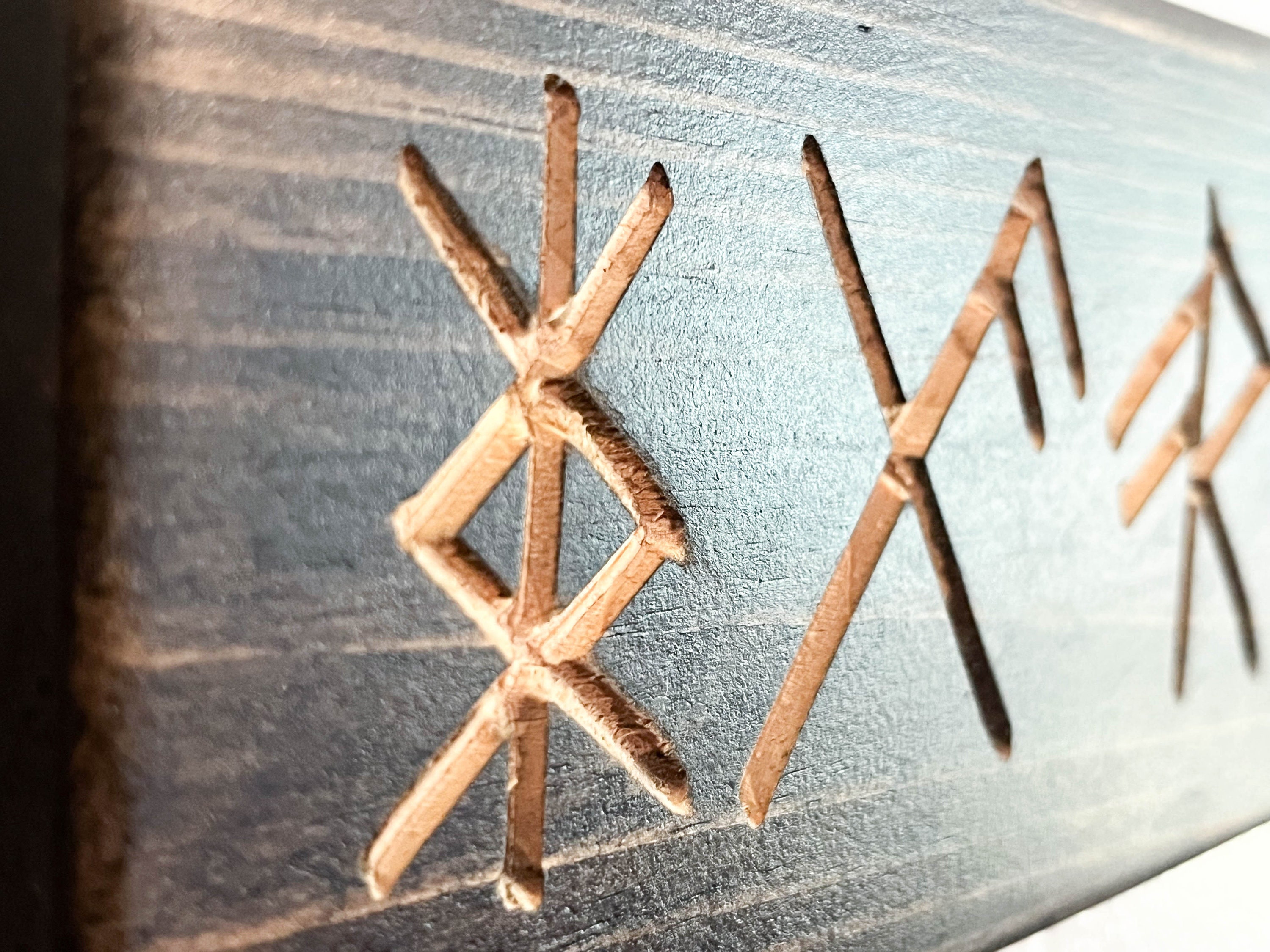 Handcrafted Protection Bind Rune Board. Protection, Good Luck, Energy ...