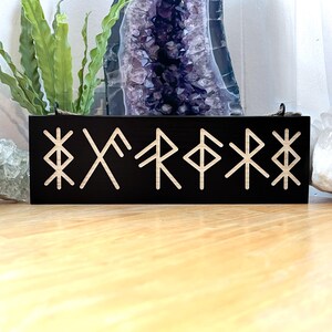 Handcrafted Protection Bind Rune Board. Protection, Good Luck, Energy ...
