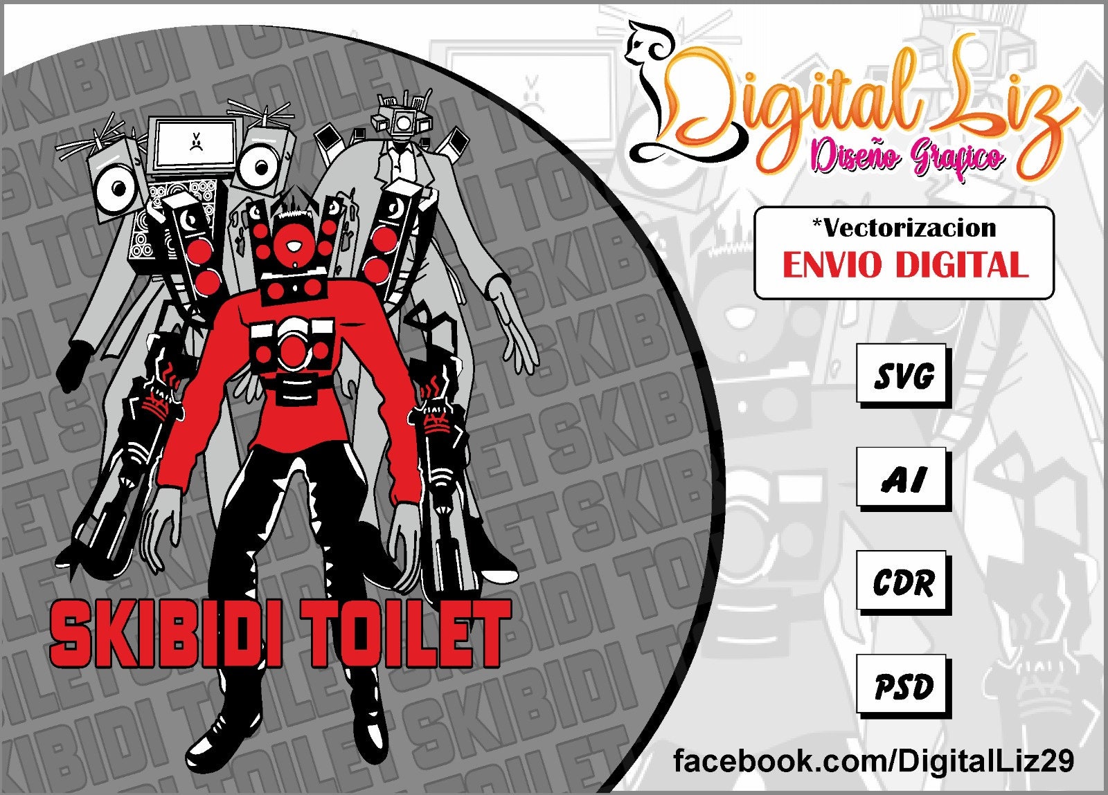 Skibidi Vector, Skibidi Illustration, Skibidi Design, Skibidi Digital ...