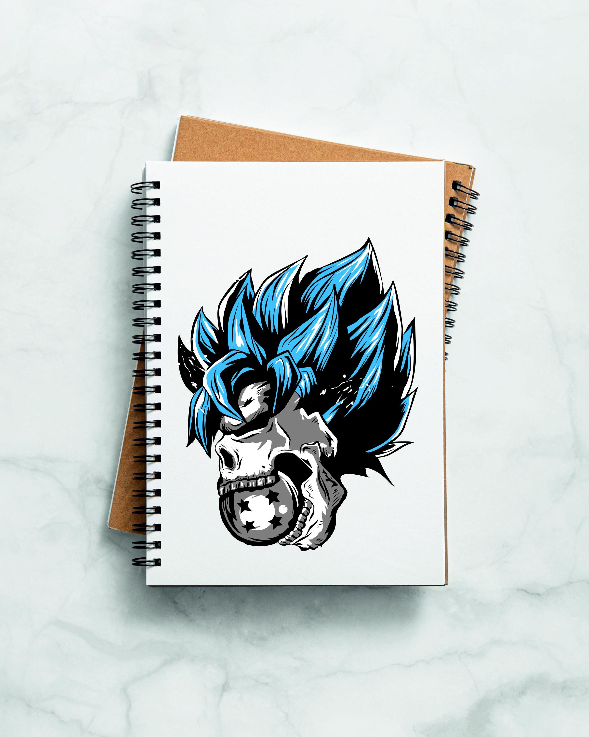 Digital Goku Skull, Goku Skull Svg, Goku Skull Png, Goku Skull Print ...