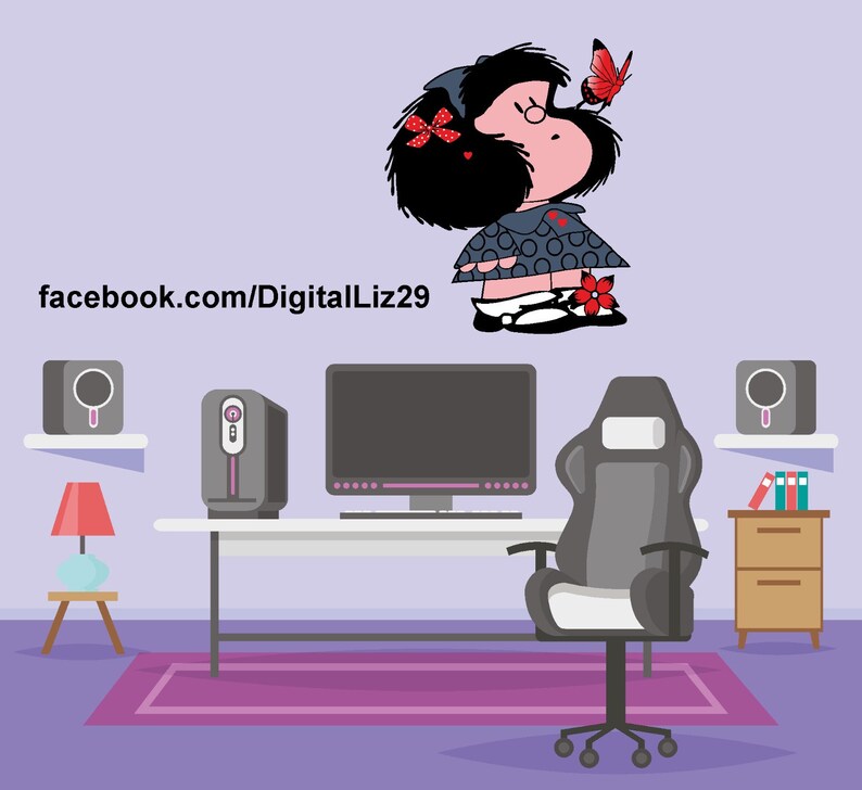 Mafalda, Mafalda en vector, Ilustración Mafalda, Dibujo Mafalda ...