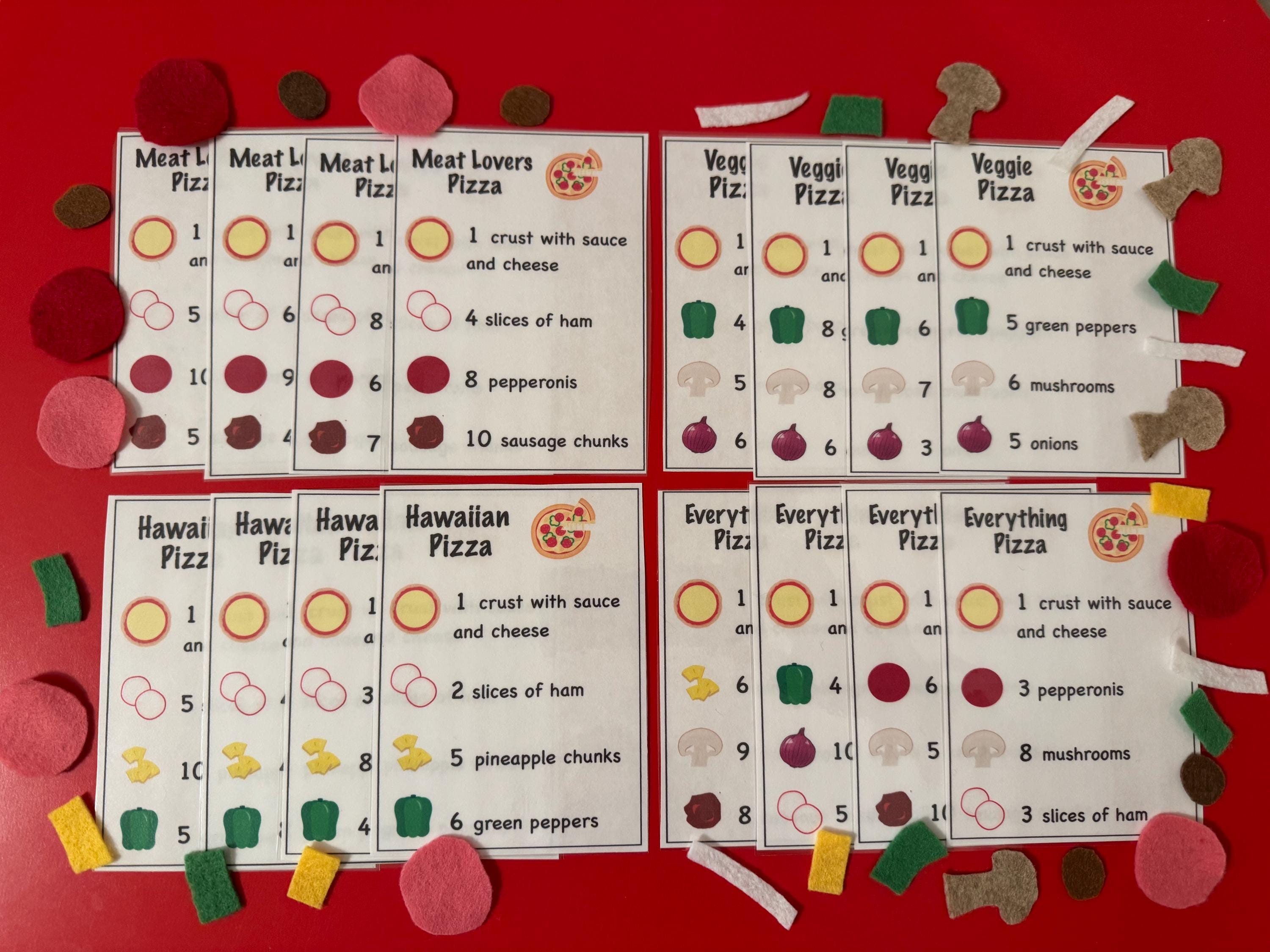 Pretend Pizza Activity Bin - Etsy