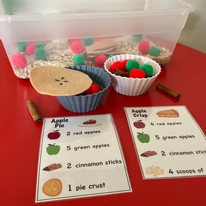 Apple Pie/apple Crisp Recipe Bin - Etsy