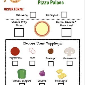 Pretend Pizza Activity Bin - Etsy