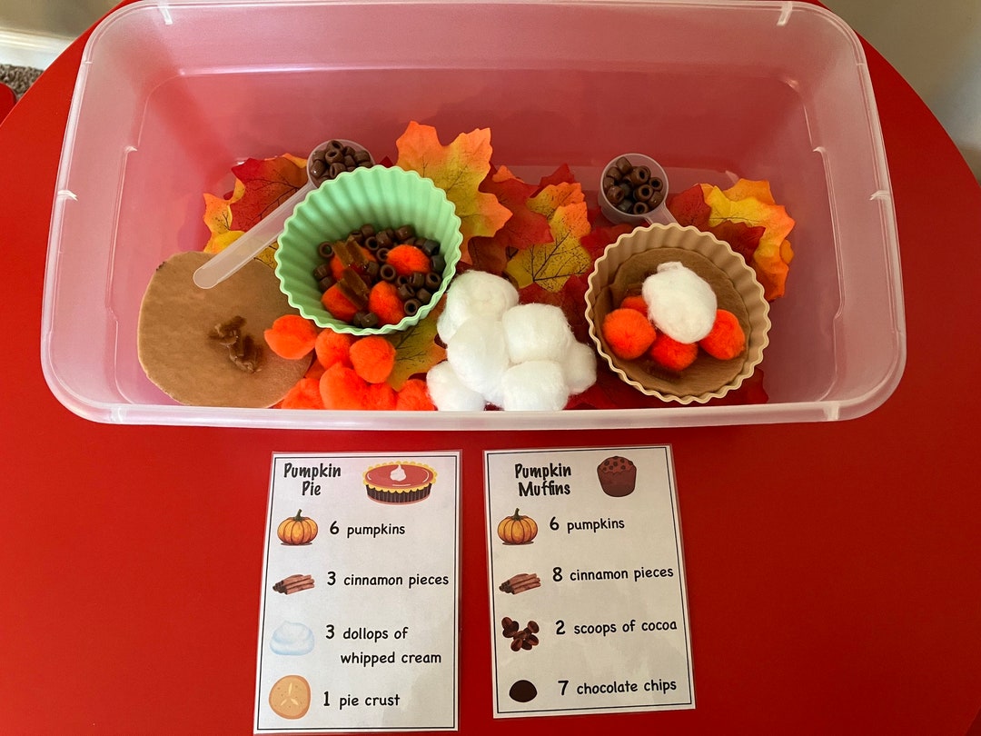 Pumpkin Pie/pumpkin Muffins Recipe Bin - Etsy