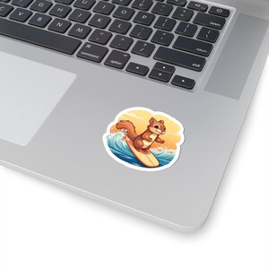 Cute Surfing Squirrel Sticker - Etsy