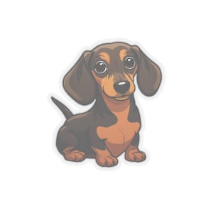 Cute Dachshund Sticker - Etsy