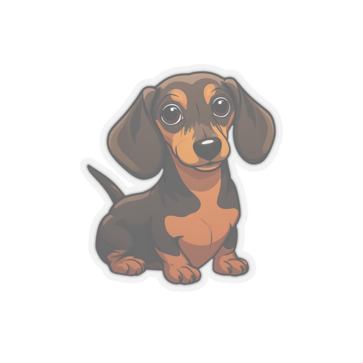 Cute Dachshund Sticker - Etsy