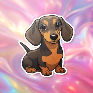Cute Dachshund Sticker - Etsy