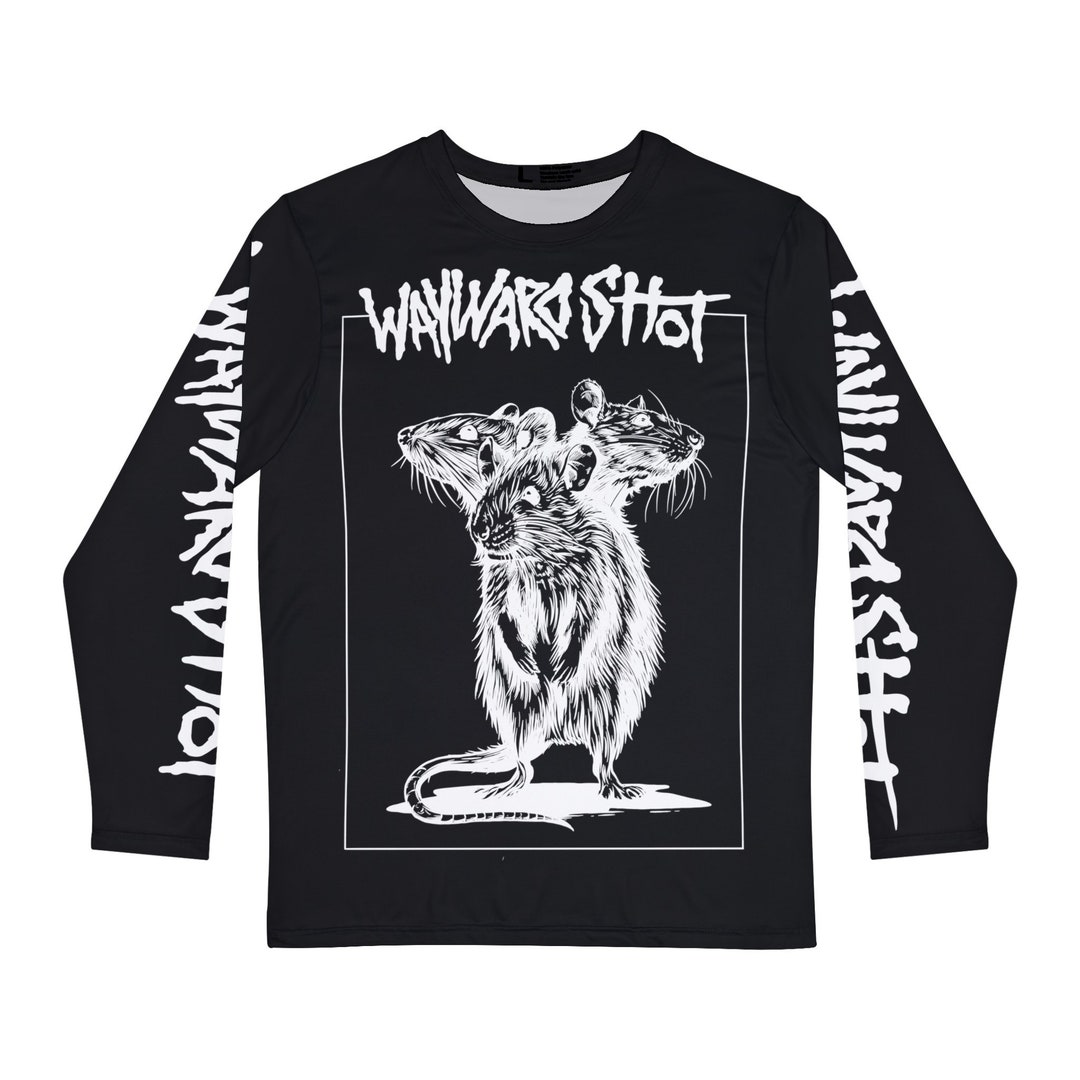 Wayward Shot Three Headed Rat - Men's Long Sleeve Shirt (AOP) - Etsy