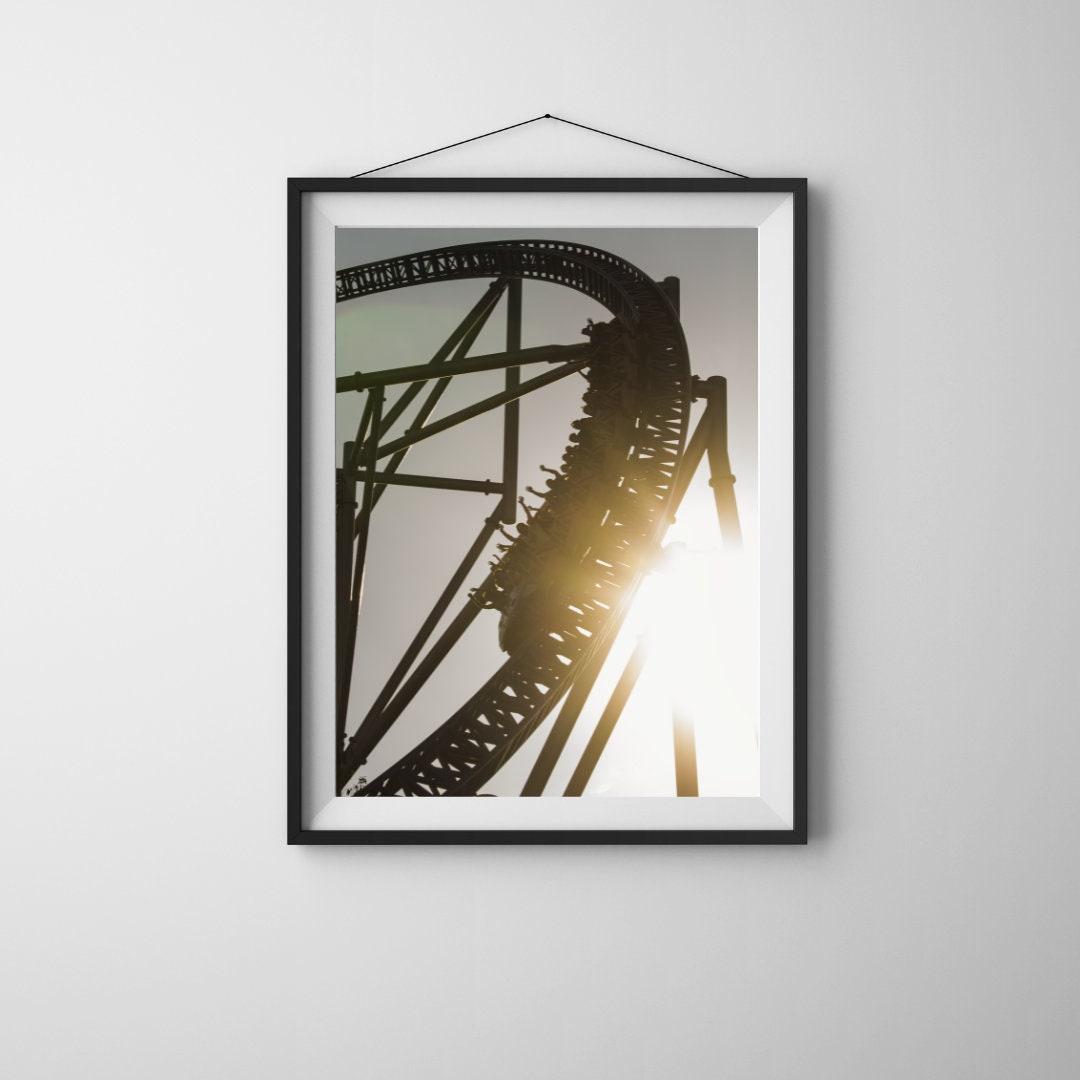 Ohio Roller Coaster Photo Print, Amusement Park Photo Print, Wall Art ...