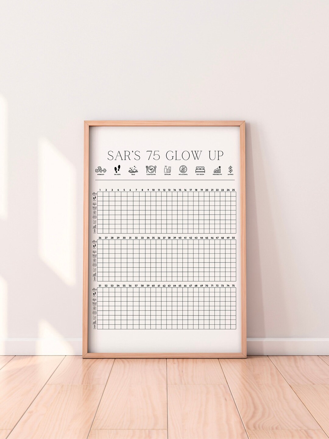 Custom 75 Day Challenge Download - Etsy