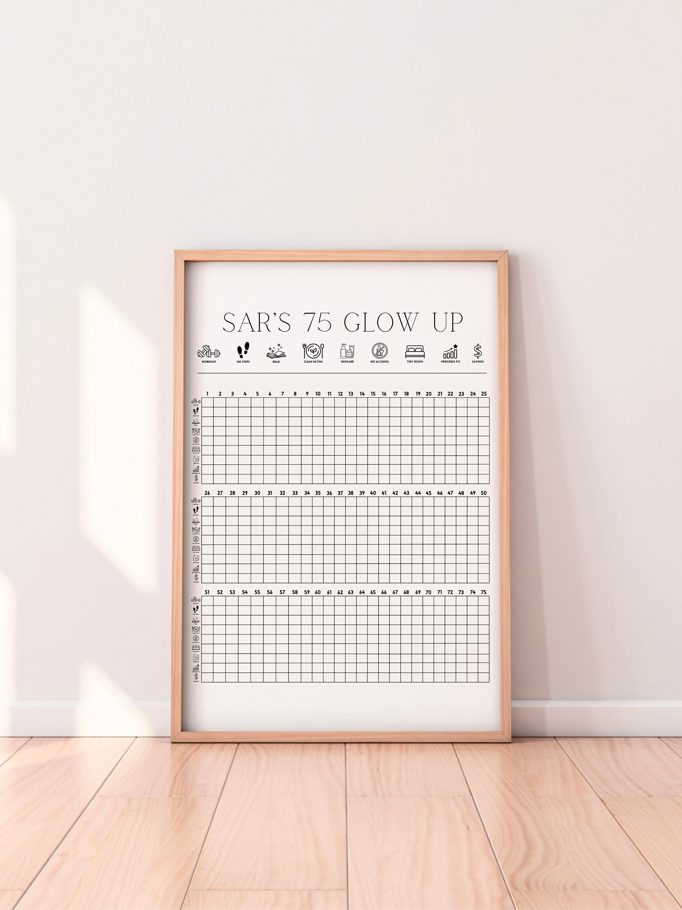 Custom 75 Day Challenge Download - Etsy