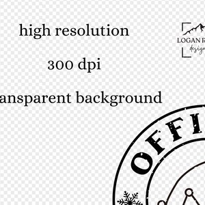 Official Elf Mail Stamp PNG Seal North Pole Christmas Elf Santa Claus ...