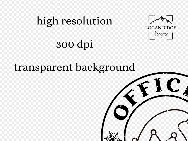 Official Elf Mail Stamp PNG Seal North Pole Christmas Elf Santa Claus ...