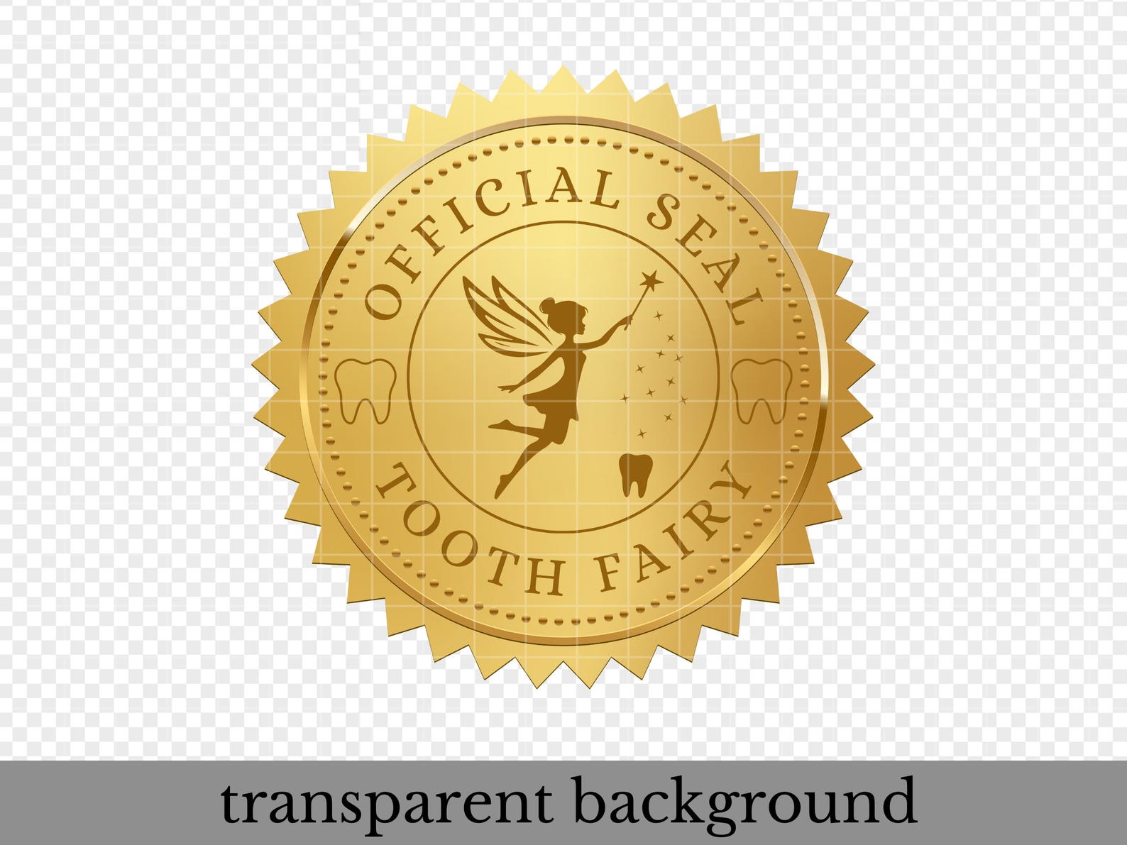 Tooth Fairy Official Seal PNG, Letter From Tooth Fairy, Toothfairy Clip ...