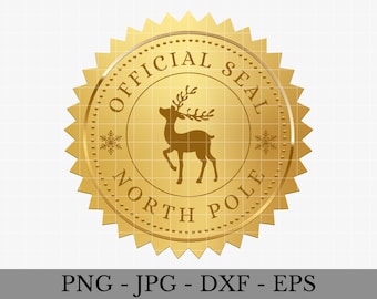 Santa Claus Approved Nice List Stamp PNG Official Seal North Pole ...
