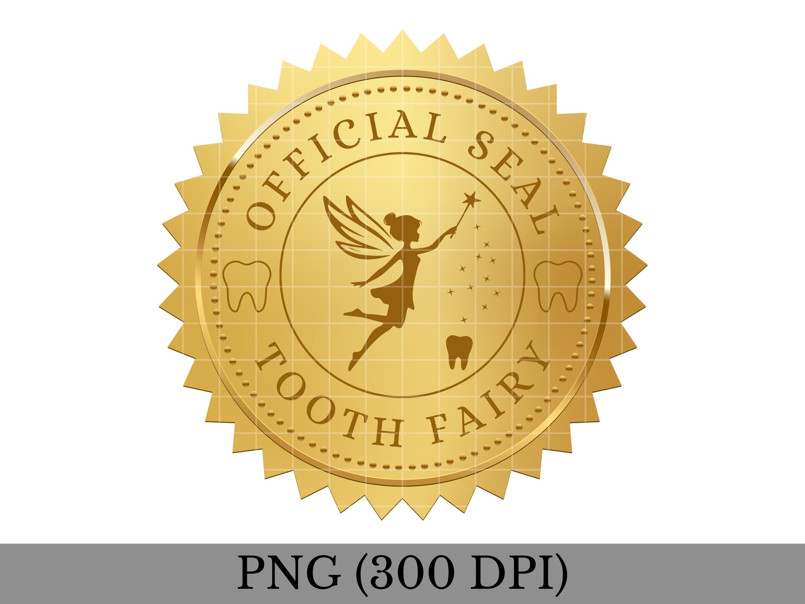 Tooth Fairy Official Seal PNG, Letter From Tooth Fairy, Toothfairy Clip ...