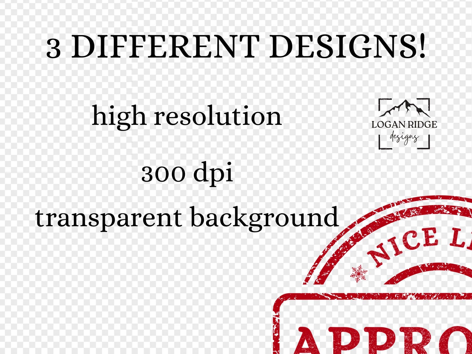 Santa Claus Approved Nice List Stamp PNG Bundle Official Seal North ...