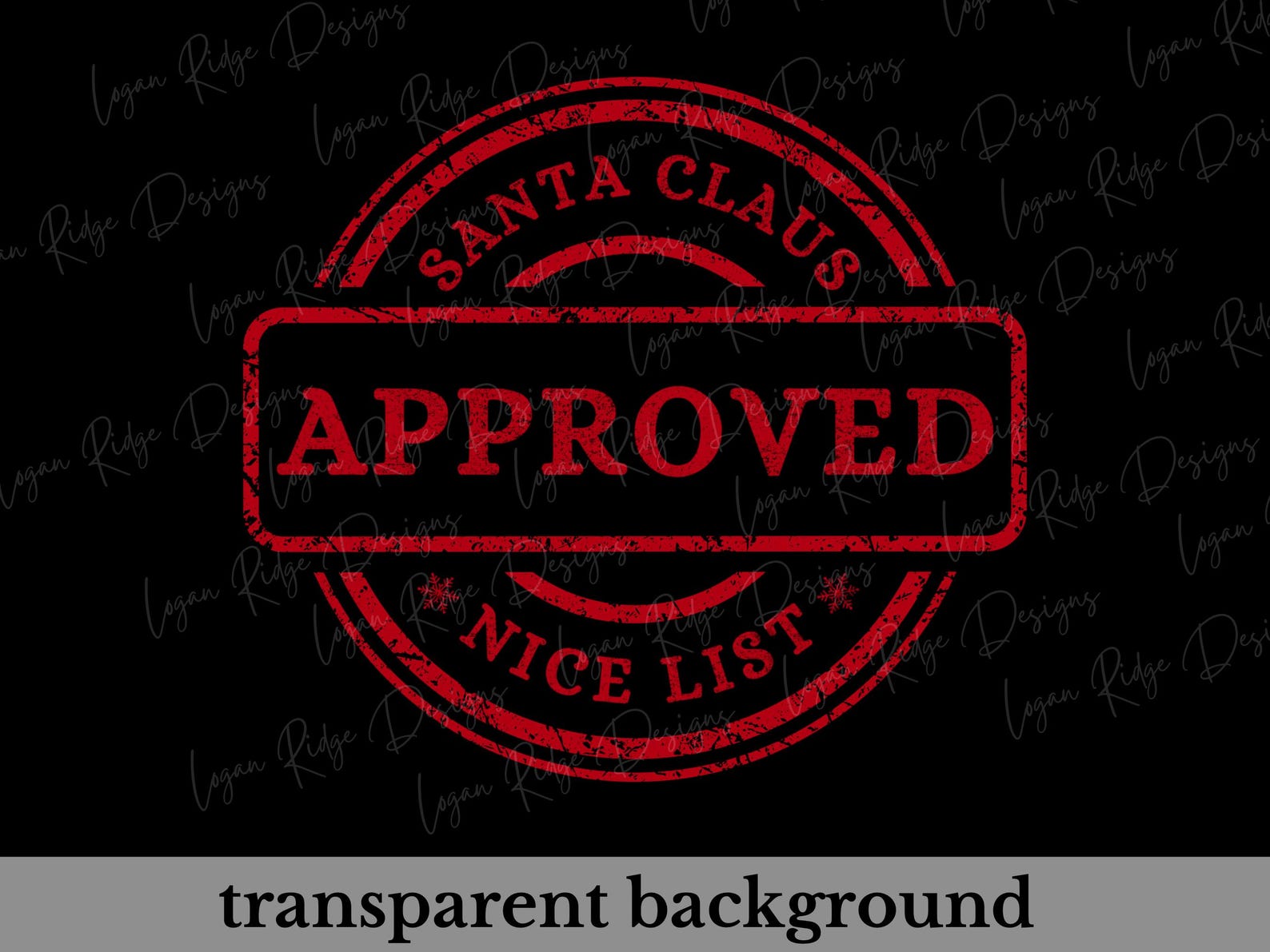 Santa Claus Approved Nice List Stamp PNG Official Seal North Pole ...