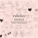 Hand Drawn Valentine Doodles PNG, Valentine’s Day Line Art Images ...