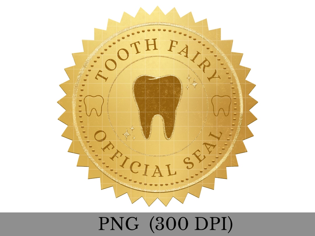 Tooth Fairy Official Seal PNG, Letter From Tooth Fairy, Toothfairy Clip ...
