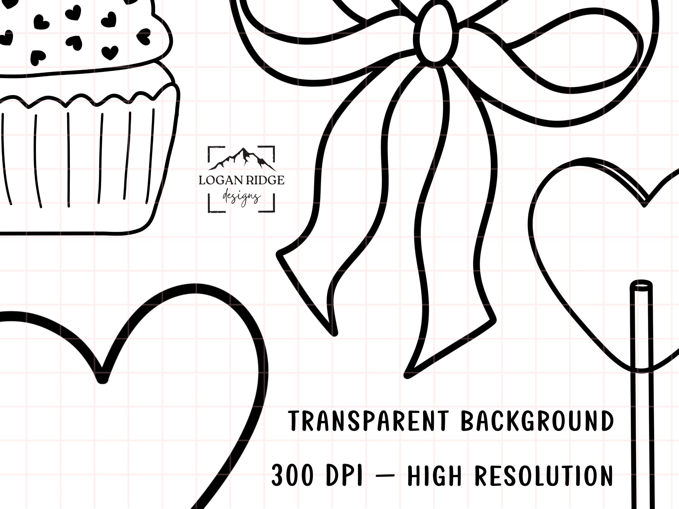 Hand Drawn Valentine Doodles PNG, Valentine’s Day Line Art Images ...