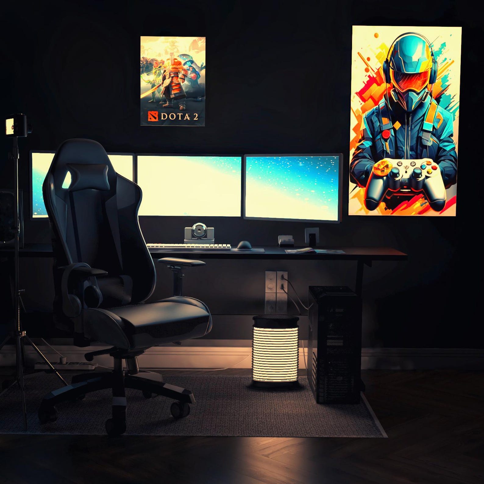 Gamming Wallpeper Gamepad Wall Decor Printable Dijital Art High Quality ...