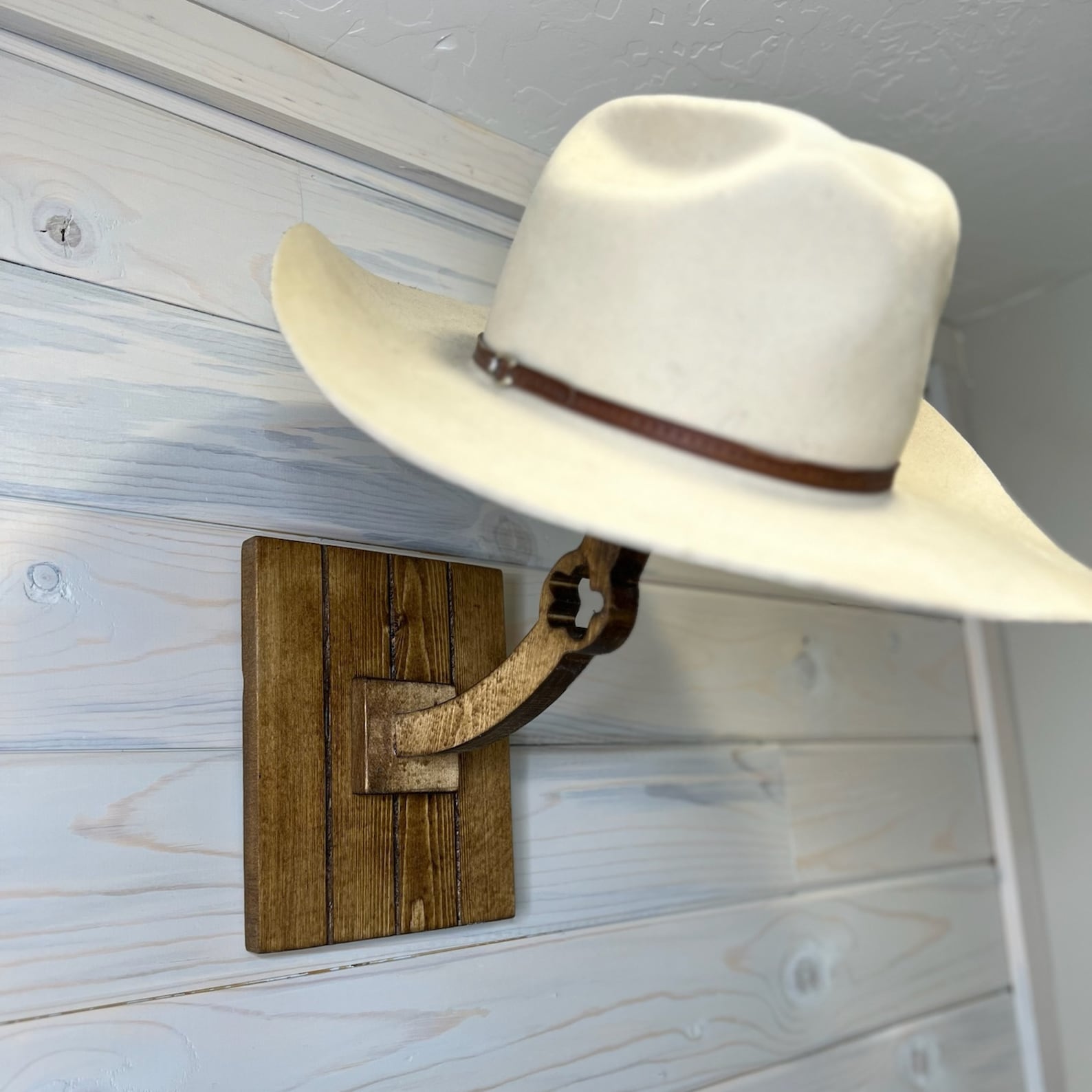 Cowboy Hat Rack Hat Wall Display for Farmhouse Decor Single Hat ...
