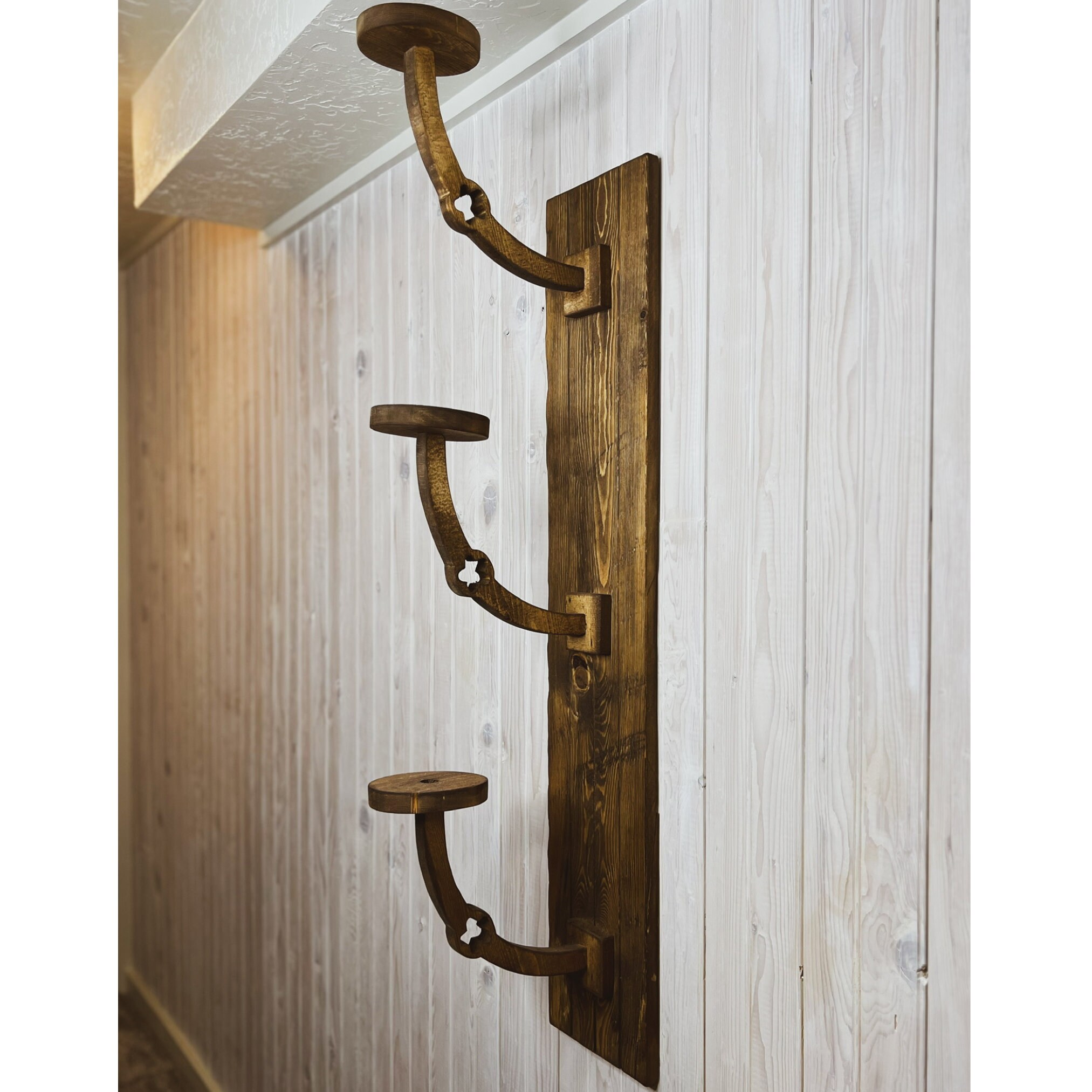 Custom Triple Hook Wood Cowboy Hat Rack - Etsy