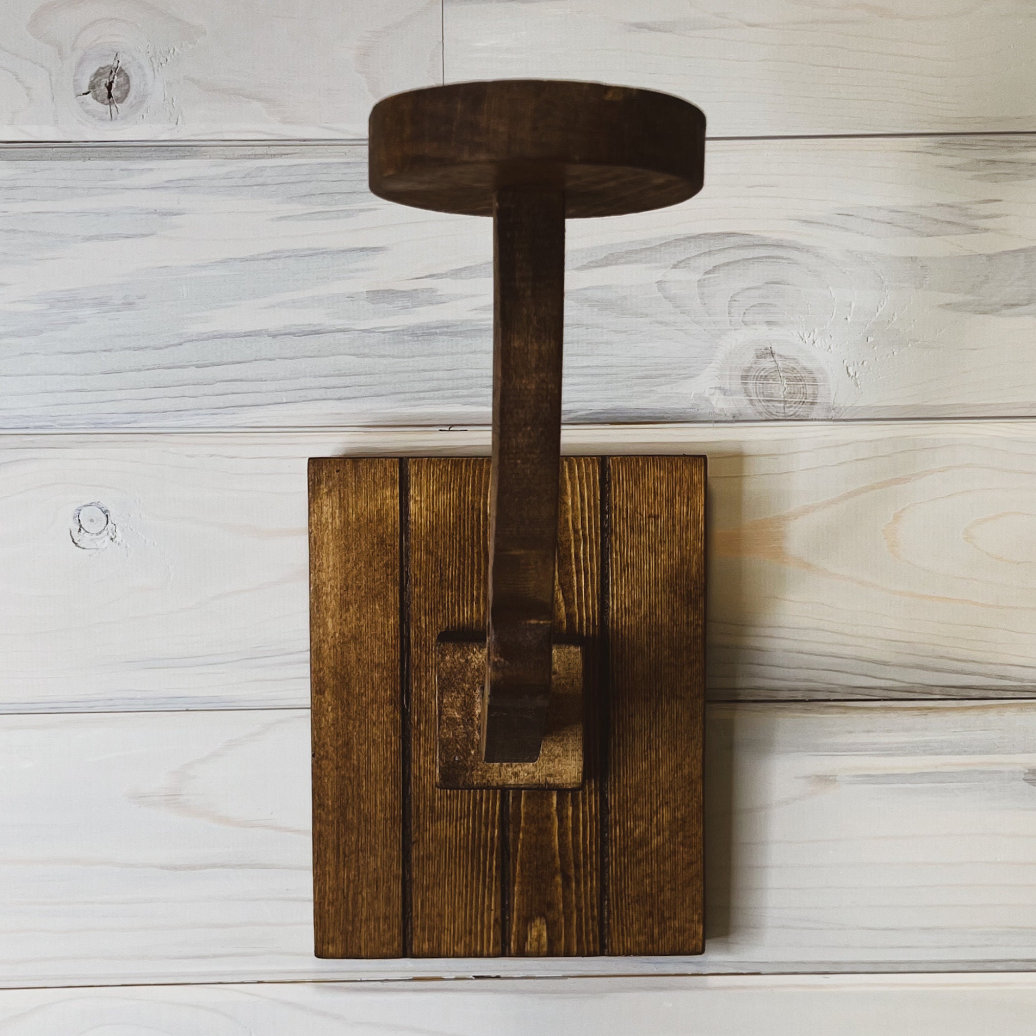 Custom Single Hook Wood Cowboy Hat Rack - Etsy