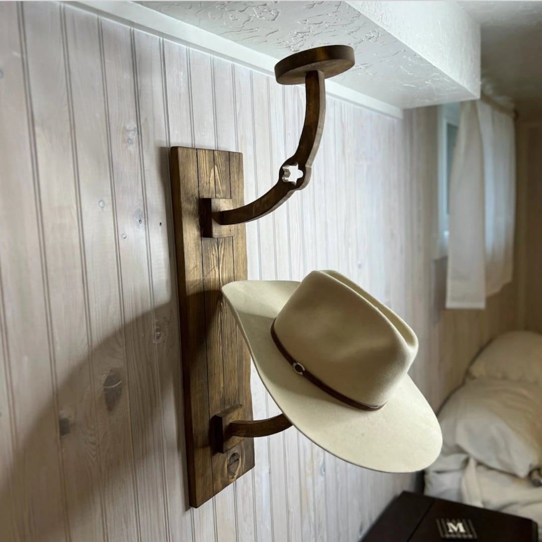 Custom Wood Cowboy Hat Organizer and Coat Rack - Etsy
