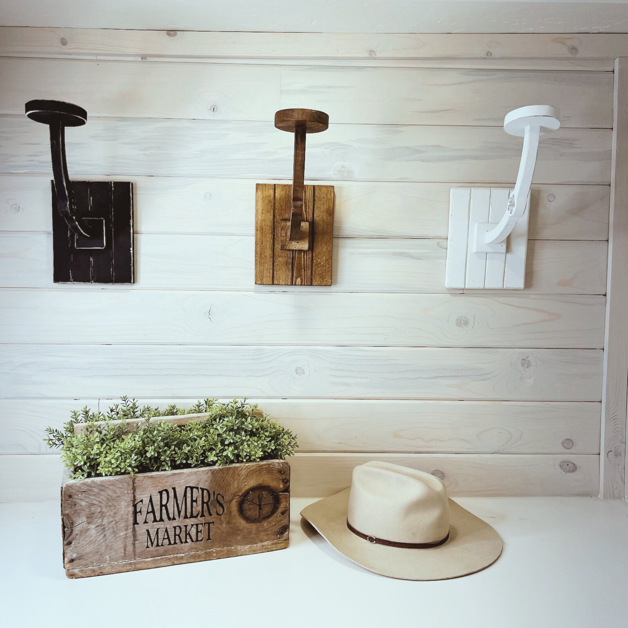 Custom Single Hook Wood Cowboy Hat Rack - Etsy