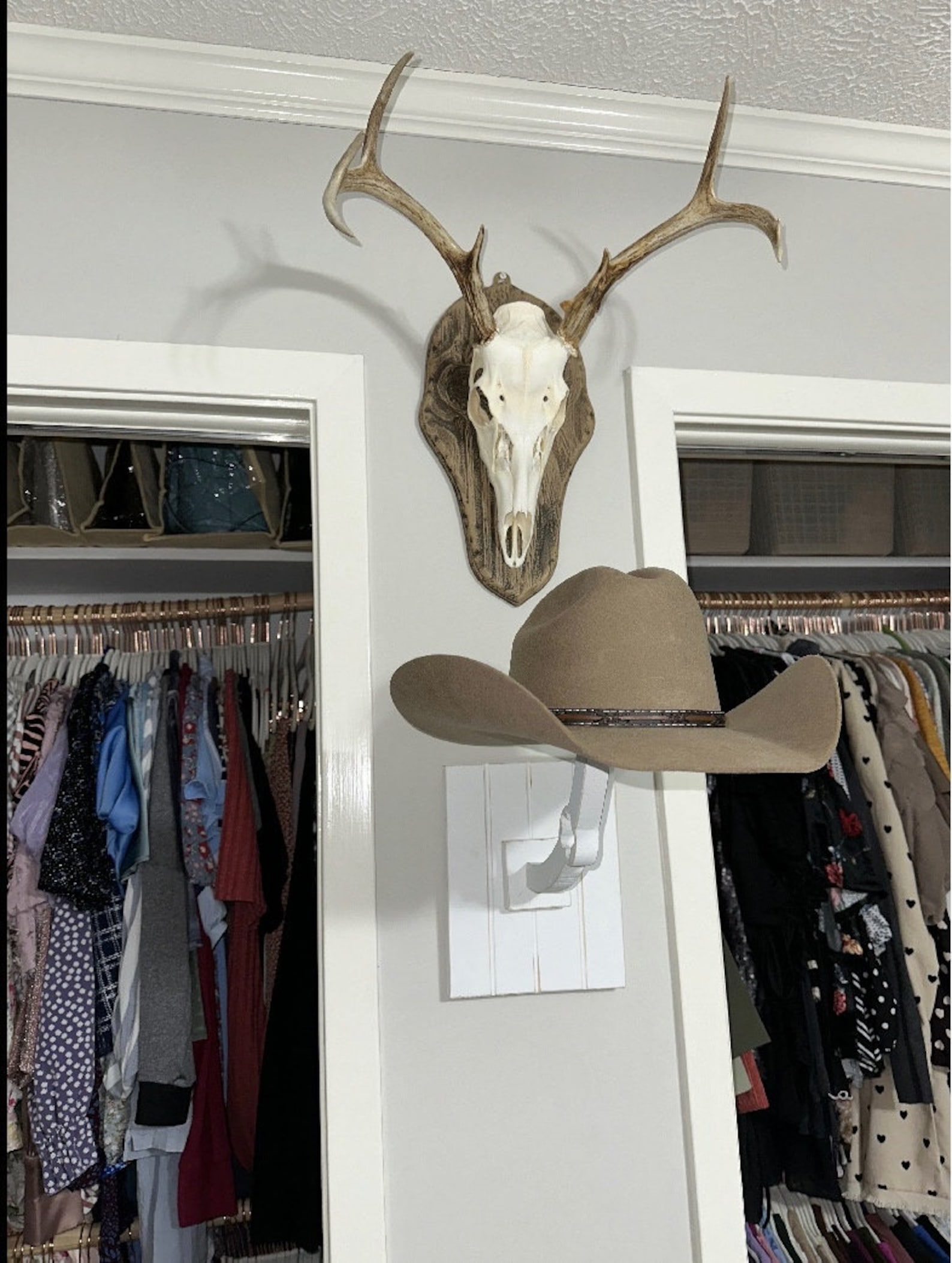 Cowboy Hat Rack Hat Wall Display for Farmhouse Decor Single Hat ...