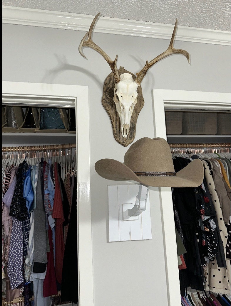 Custom Single Hook Wood Cowboy Hat Rack - Etsy