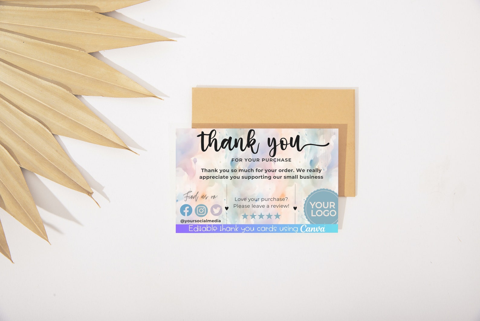 Thank You Cards, Thank You for Your Order Cards, Thank You Packaging ...