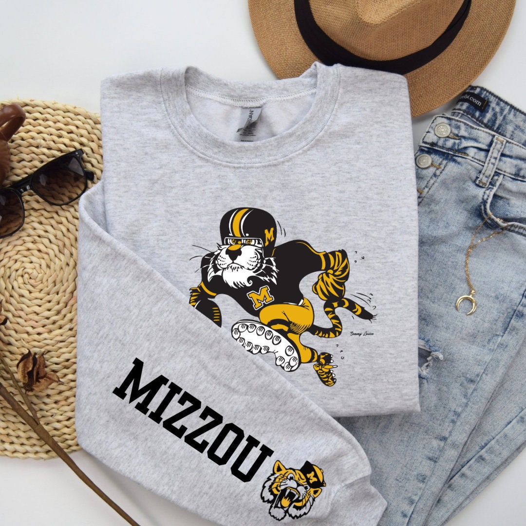 Vintage Mizzou Mascot College Missouri Crewneck Sweatshirt - Etsy