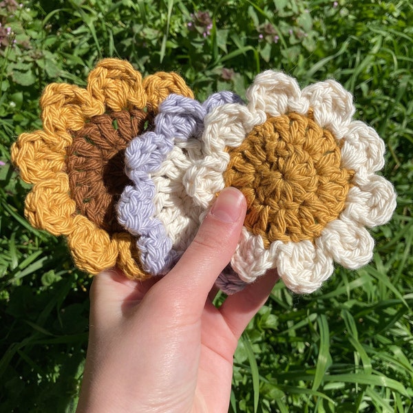 Ornaments Crochet Flower Coaster - Etsy