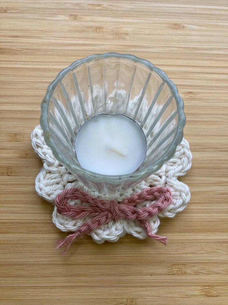 Coqutte Crochet Pattern Simple Aesthetic Beverage Coasters Cute Crochet ...