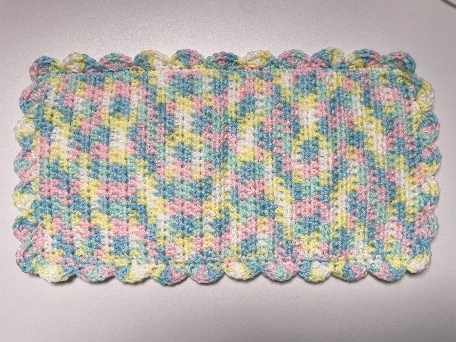 Pastel Rainbow Crochet Handmade Keyboard Desk Mat - Etsy