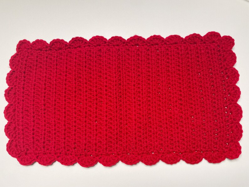Red Crochet Handmade Keyboard Desk Mat - Etsy