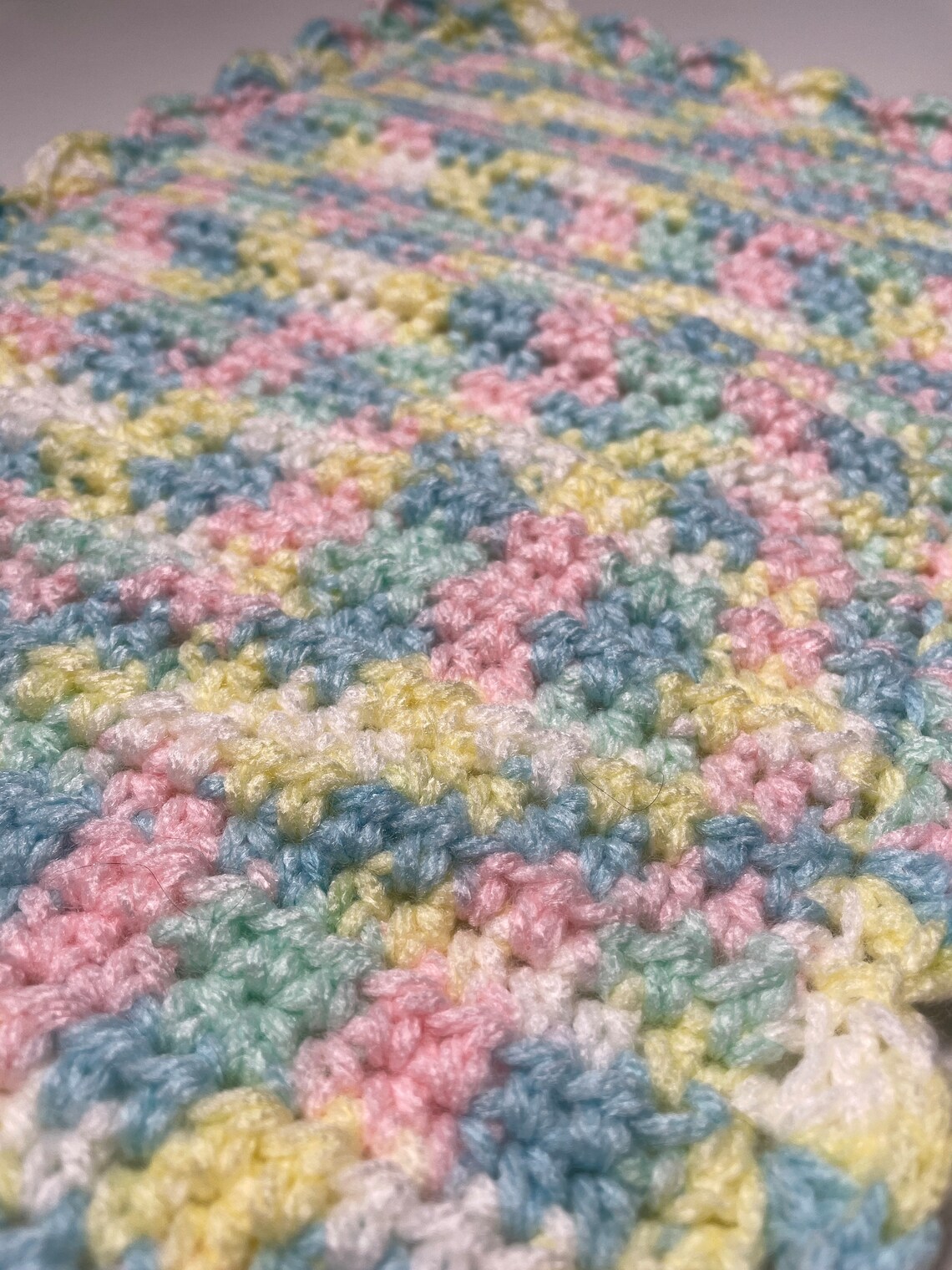 Pastel Rainbow Crochet Handmade Keyboard Desk Mat - Etsy