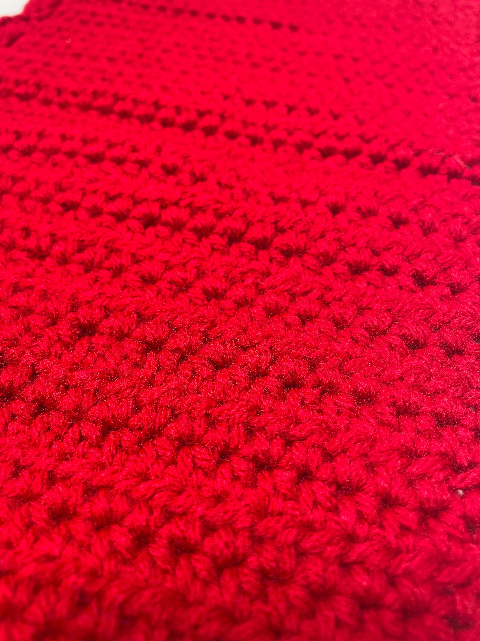 Red Crochet Handmade Keyboard Desk Mat - Etsy
