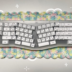 CUSTOM Crochet Handmade Keyboard Desk Mat - Etsy
