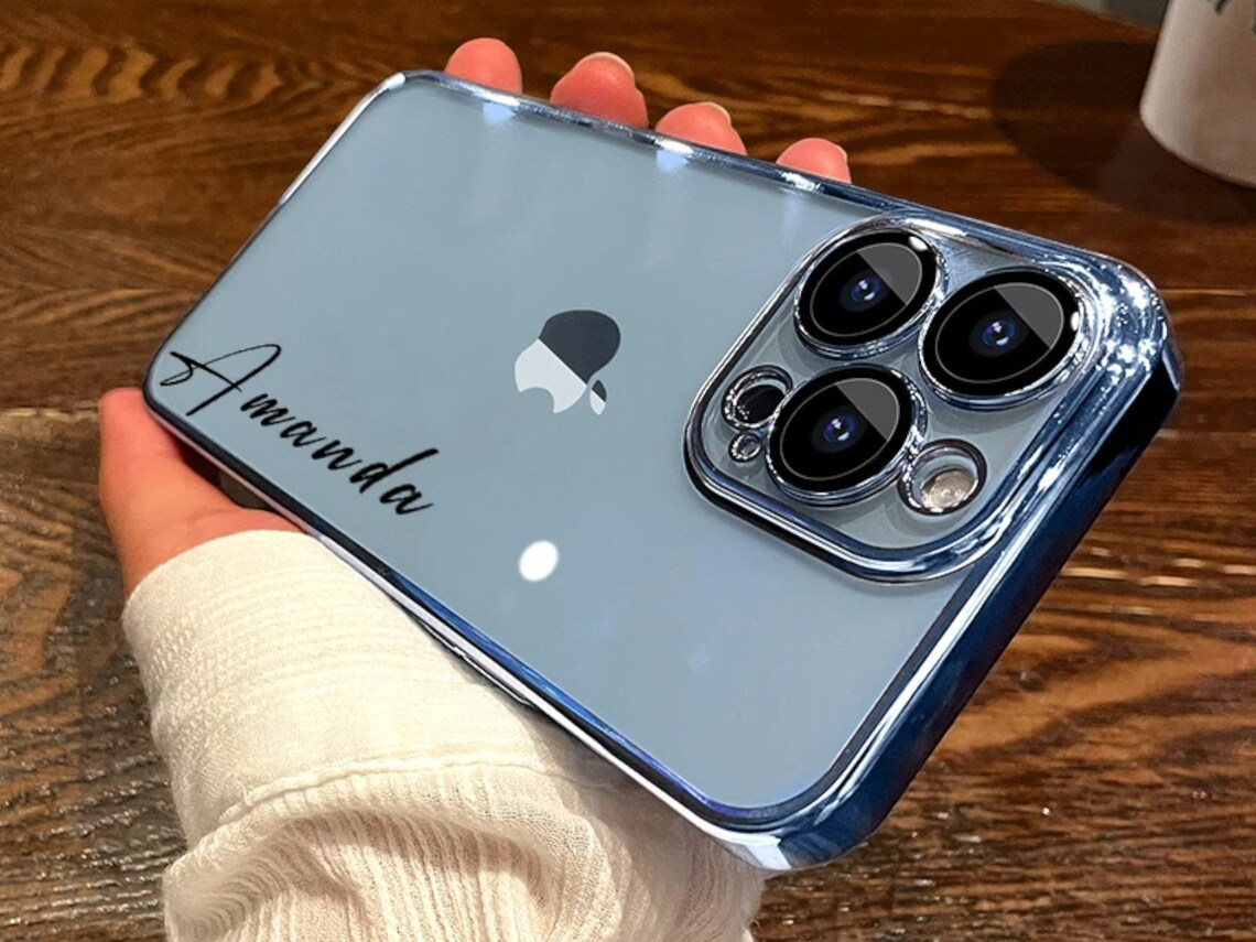 Your Style, Your Name: Personalized Luxury Plating Clear Case for ...