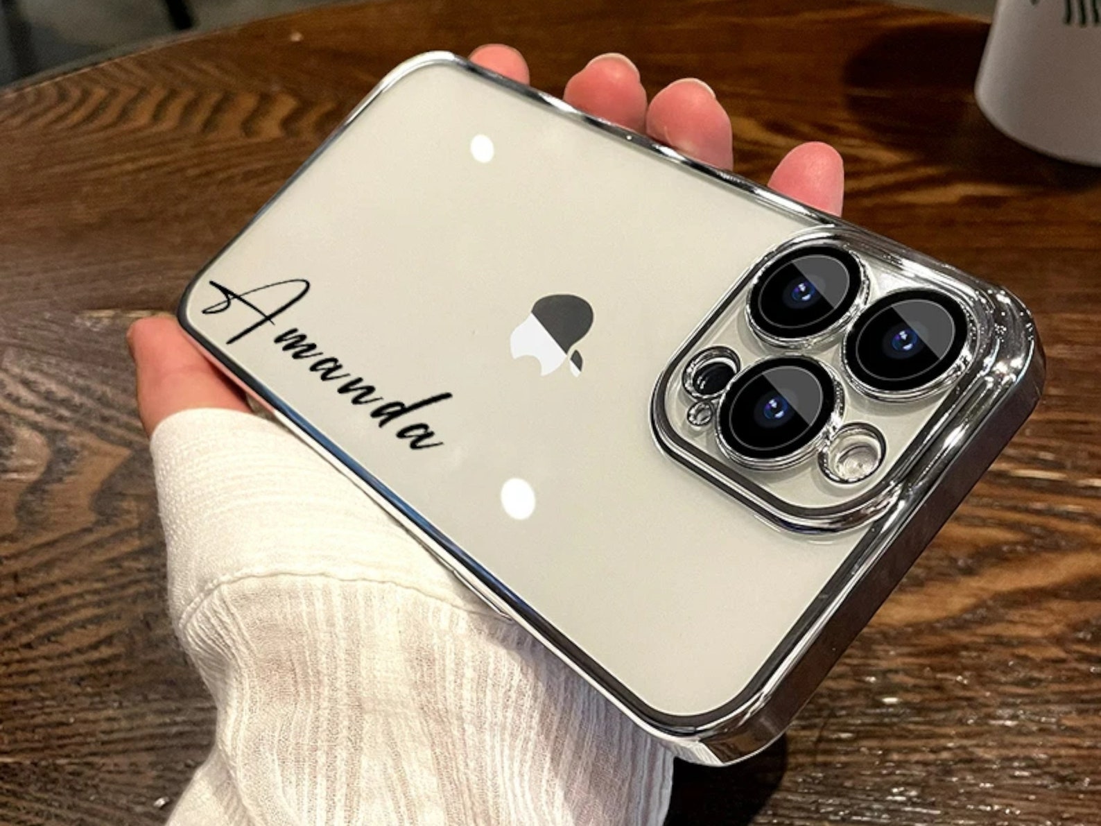 Your Style, Your Name: Personalized Luxury Plating Clear Case for ...