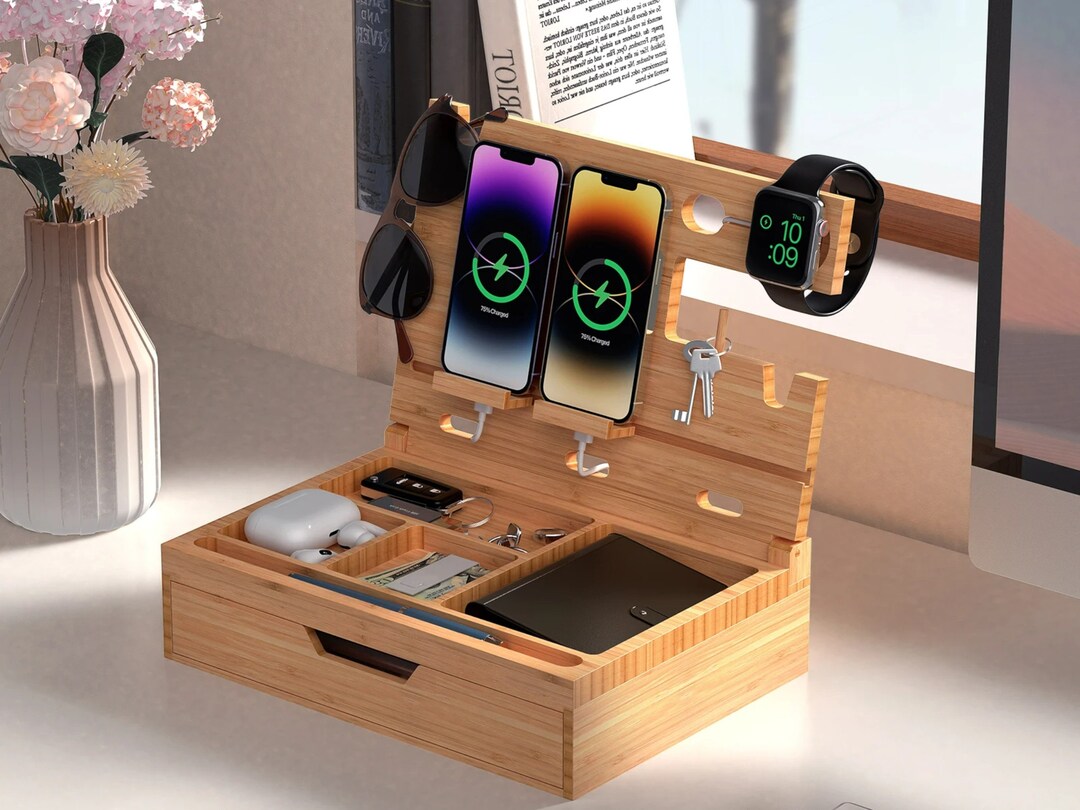 Versatile Organization: Holder Wallet Nightstand Organizer Bedside ...