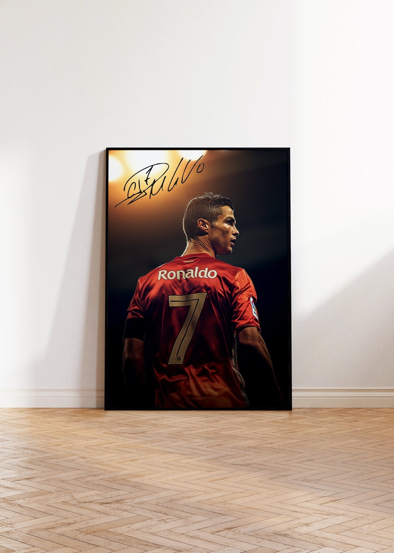 Cristiano Ronaldo Wall Art Cristiano Ronaldo Canvas Art Cristiano ...